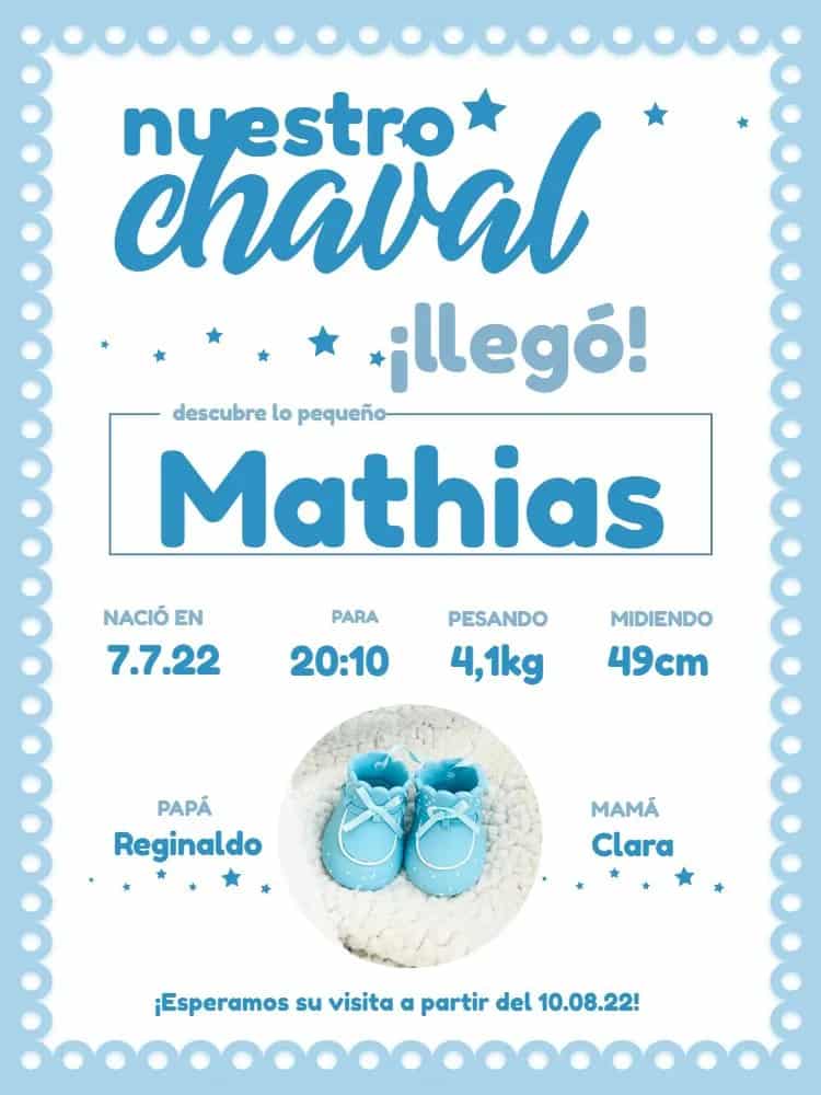 Tarjeta De Celebración Nacimiento Bebé Leóncito Lúdico | Convitede