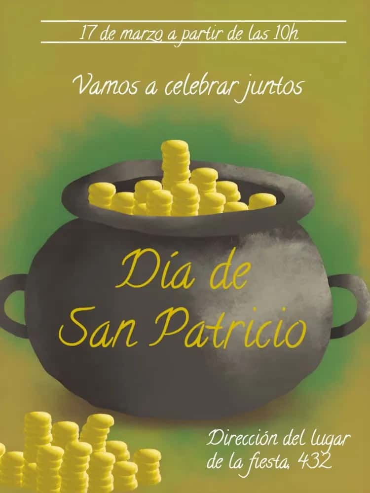 Invitación Digital Día De San Patricio Tradición | Fechas ...
